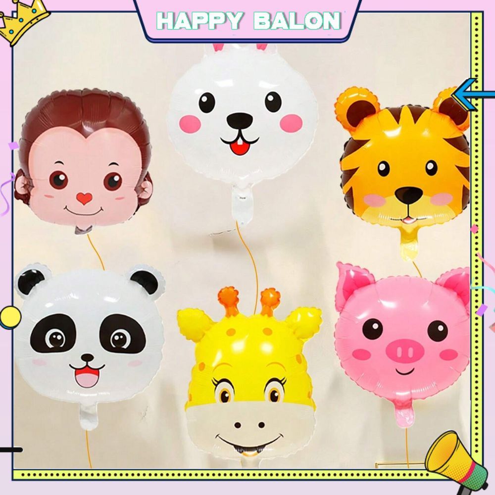 Jual Balon Foil Bulat Animal / Q Versi Balon Foil Bulat Animal 18 Inch ...