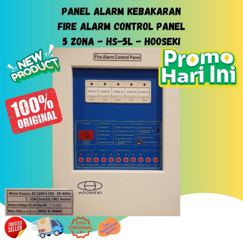Jual Panel Fire MCFA Alarm Control Panel Hooseki 5 Zone HS-5L Original | Shopee Indonesia