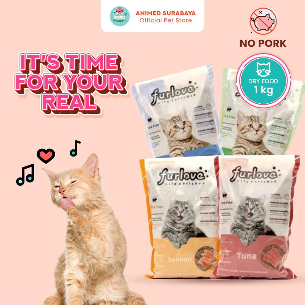 Jual FURLOVE Dainty Cat Food Series [Dry Cat Food 1kg] - Animed ...