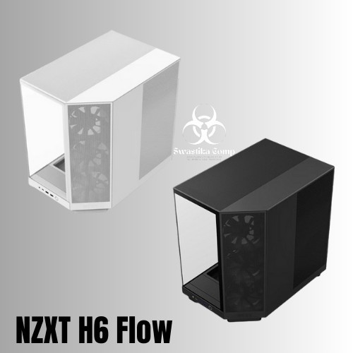 Jual NZXT H6 Flow Compact Dual Chamber Mid-Tower Gaming Case | Shopee ...