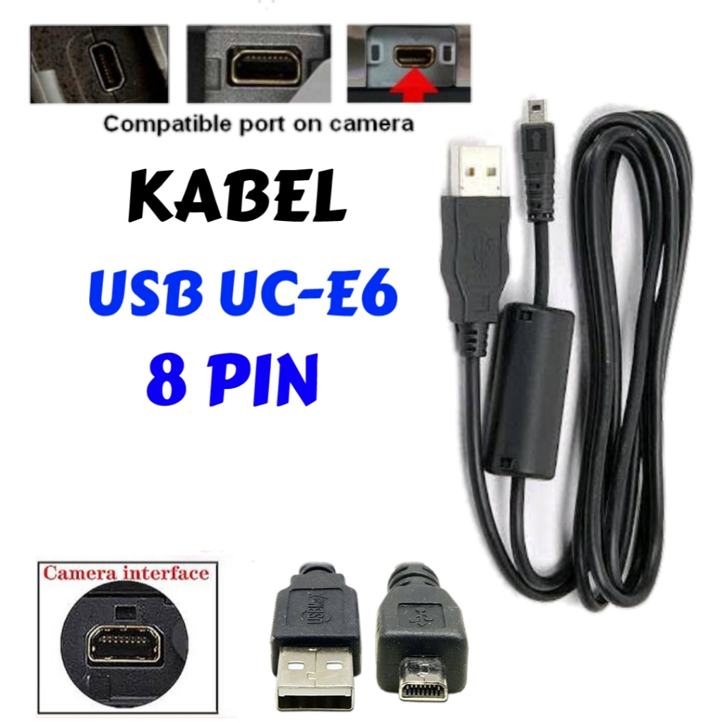 Jual Kabel Micro USB Mini Kabel Kamera USB Cable Camera to PC 1.5m for ...