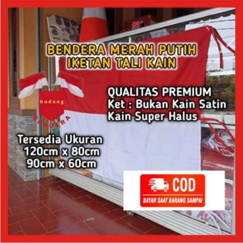 Jual Bendera Merah Putih Bendera Indonesia Kain Katun | Shopee Indonesia