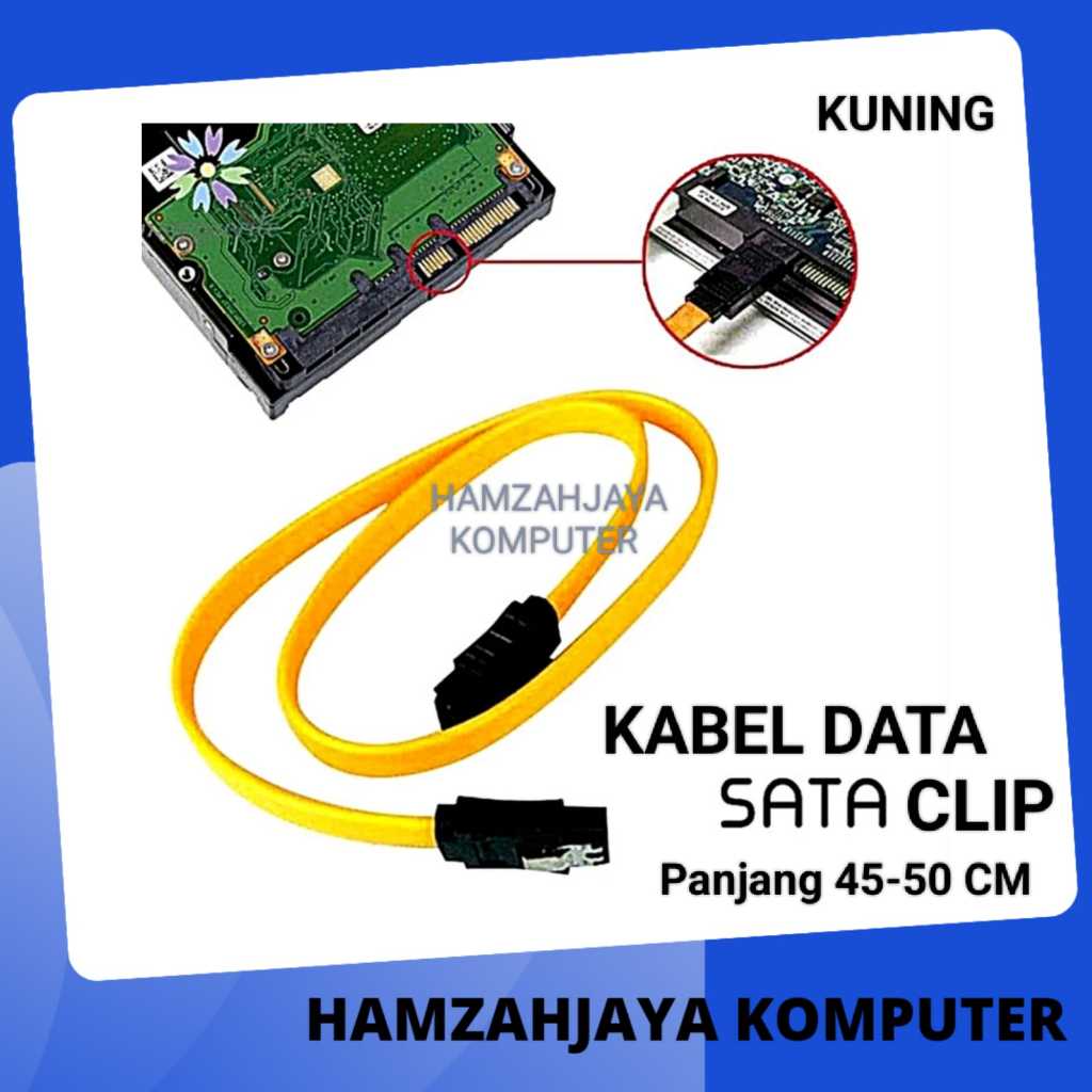 Jual Kabel Data Sata Klip utk HDD Dvdrw Cdrw internal Sata PC Kabel ...