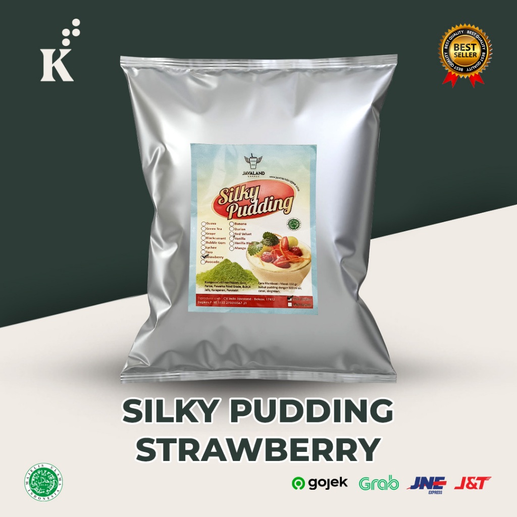 Jual Bubuk Silky Pudding Rasa Strawberry Lembut Murah instan 150g ...