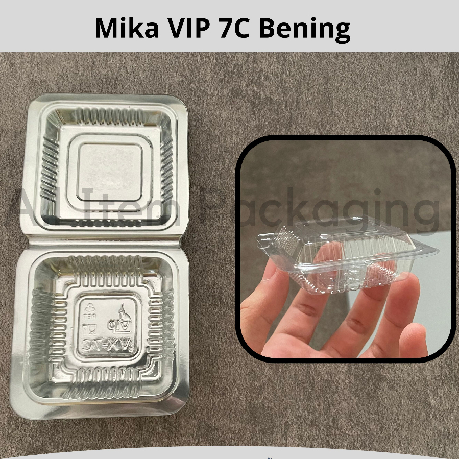 Jual Kotak Plastik Mika VIP 7C (100pcs) Mini / Tray Makanan Kue, Pulut ...