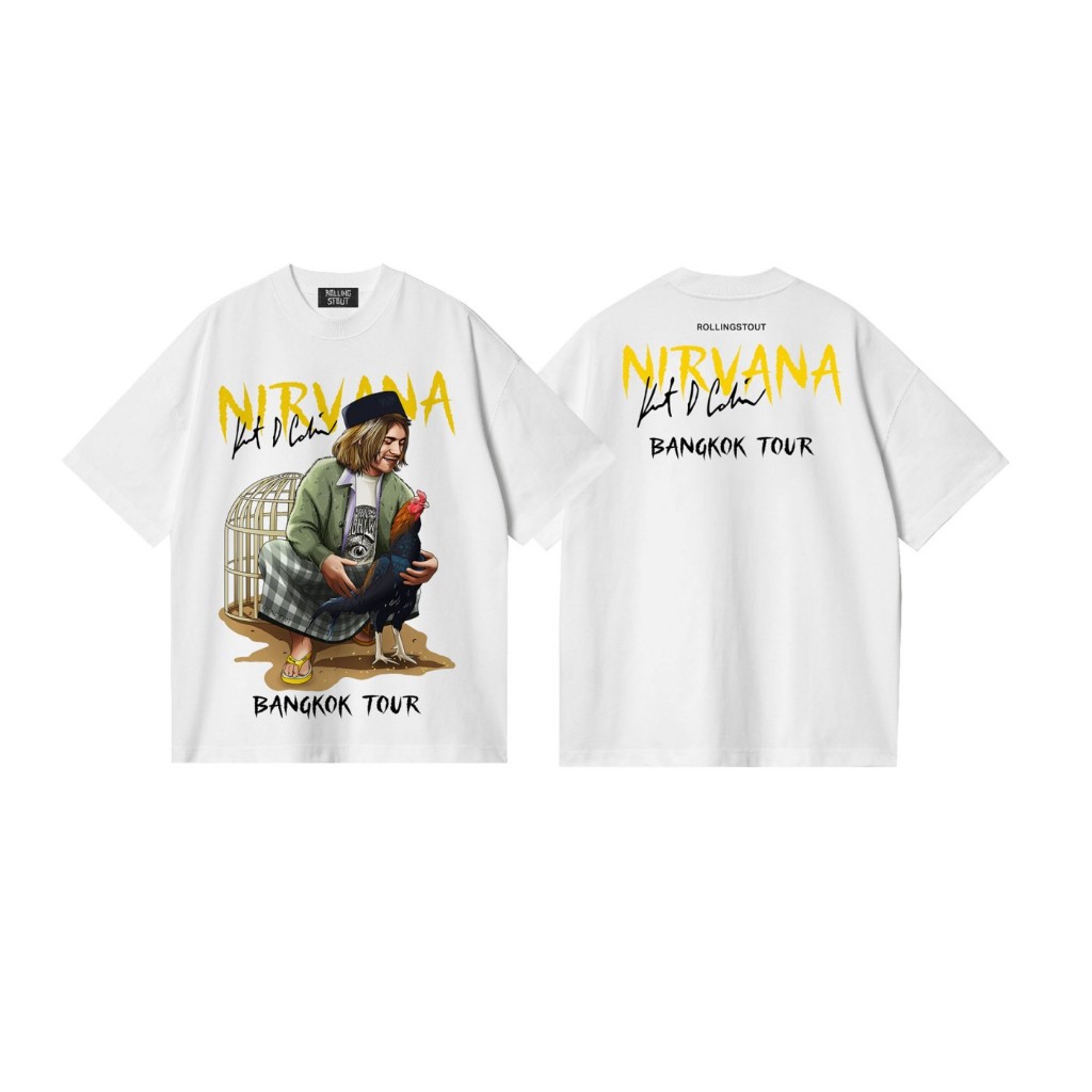 Jual Rollingstout Tshirt - Nirvana Series | Kaos Band | Parodi | Kurt ...
