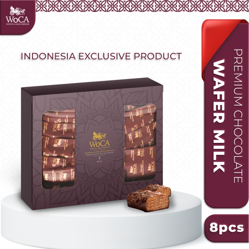 Jual WoCA Wafer Coklat Premium Milk Chocolate | Shopee Indonesia