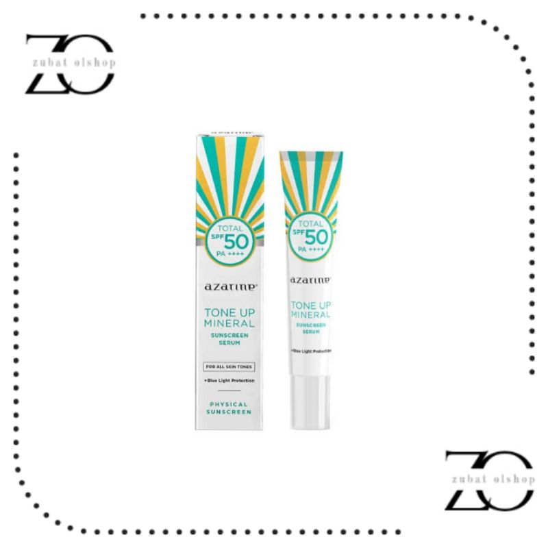 Jual Azarine Tone Up Mineral Sunscreen Serum SPF 50 PA++++ | Shopee ...