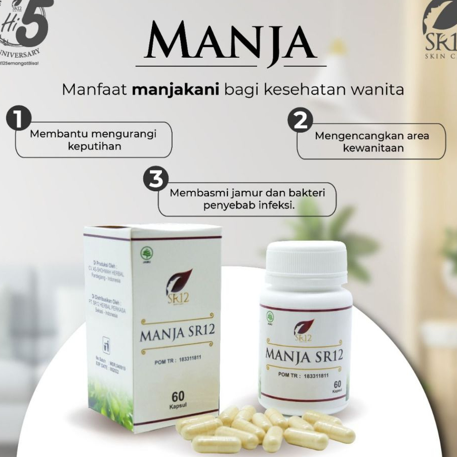 Jual All VARIANT MANJAKANI SR12 / PIL KAPSUL HERBAL / PROGRAM HAMIL ...