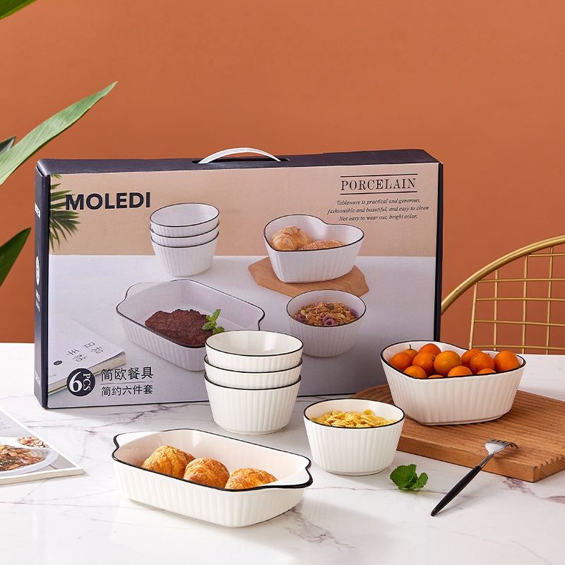 Jual Piring Mangkok Porcelain Set Jepang Embossed Texture White Moledi ...