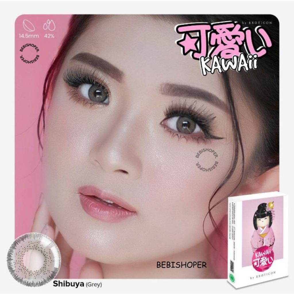 Jual COD Softlens X2 KAWAII 14.5MM Softlens Minus , Softlens Normal ...