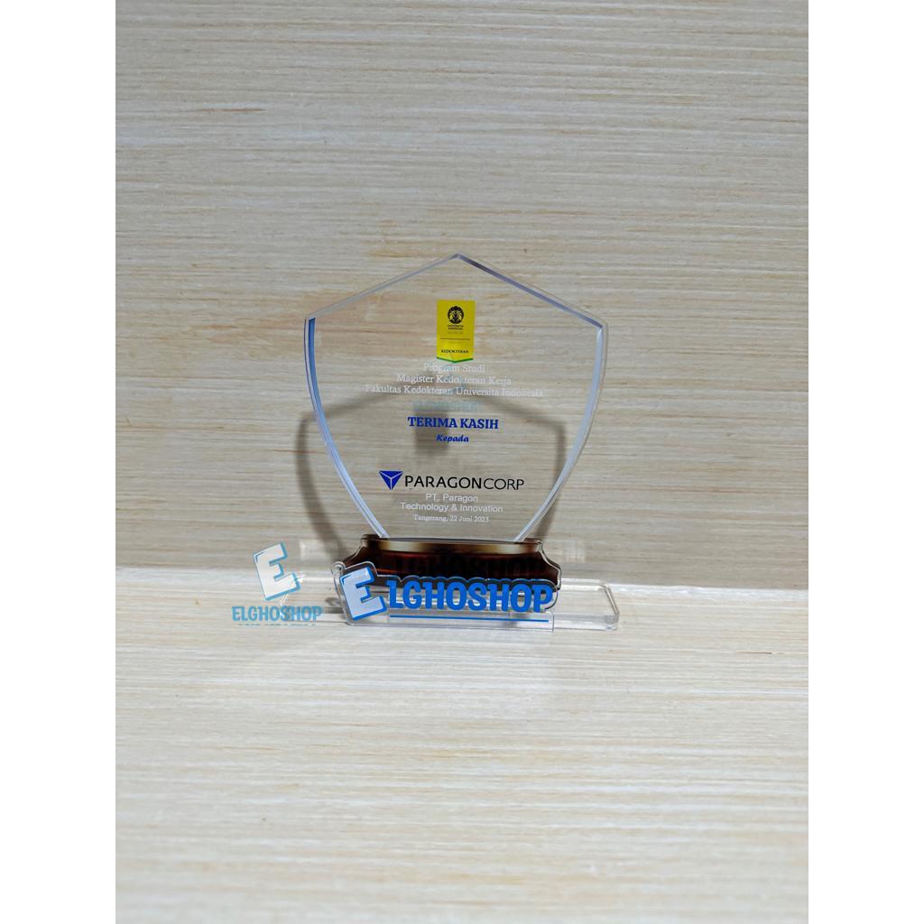 Jual Plakat Akrilik Custom/Plakat Penghargaan/Kenang-Kenangan/Plakat ...