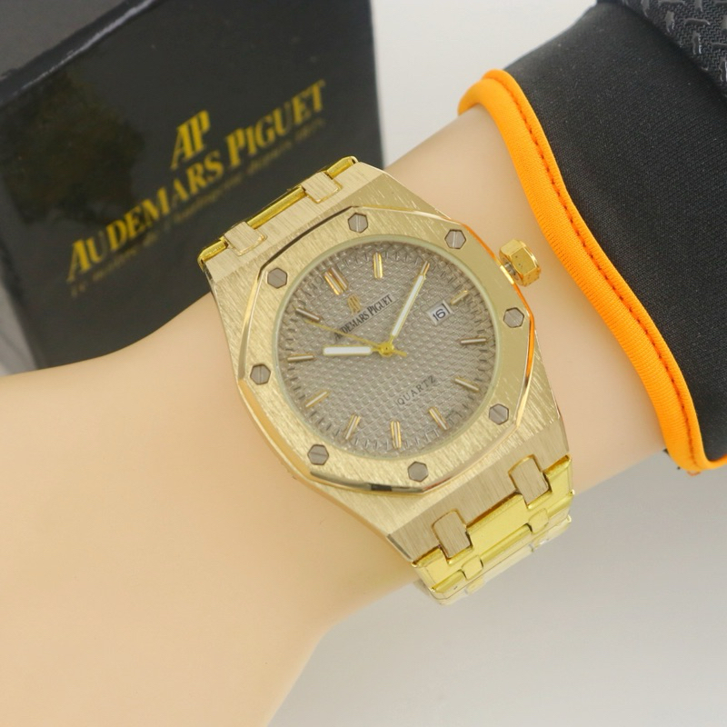 Jual JAM TANGAN AP COWOK TANGGAL AKTIF RANTAI STAINLESS | Shopee Indonesia