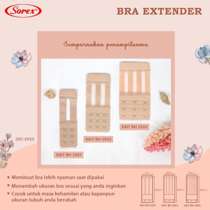 Jual KAIT BRA TAMBAHAN SOREX (BRA EXTENDER) 2501 2502 2503 | Shopee Indonesia