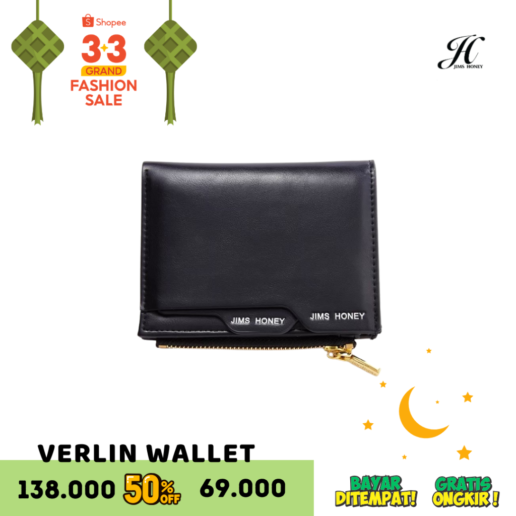 Jual VERLIN WALLET JIMS HONEY ( FREE EXCLUSIVE BOX) | Shopee Indonesia