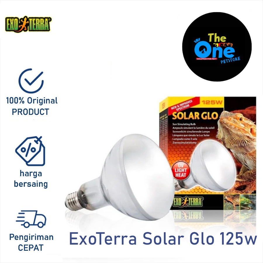 Jual Lampu Reptil Exo Terra Solar Glo Mercury Vapour Lamp Solar Glow ExoTerra Lampu Kurakura ...