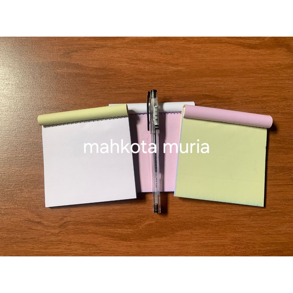 Jual NOTA POLOS 3 PLY POLOS NCR UKURAN 1/6 FOLIO 10 X 10 CM LANGSUNG ...