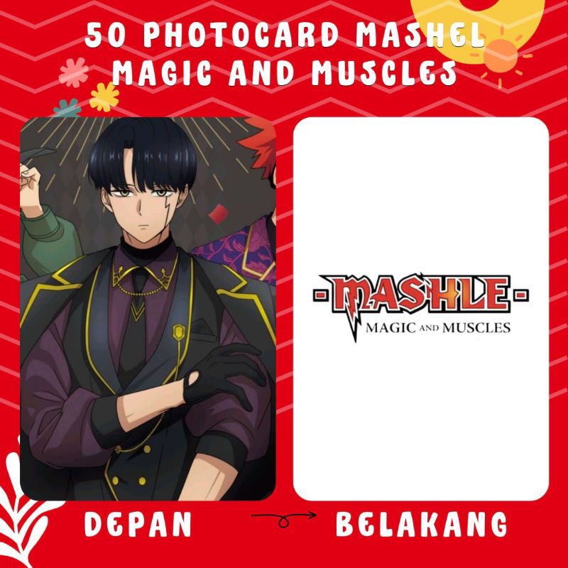 Jual [50 PCS] PHOTOCARD MASHLE MAGIC AND MUSCLES UNOFFICIAL CETAK 2 ...