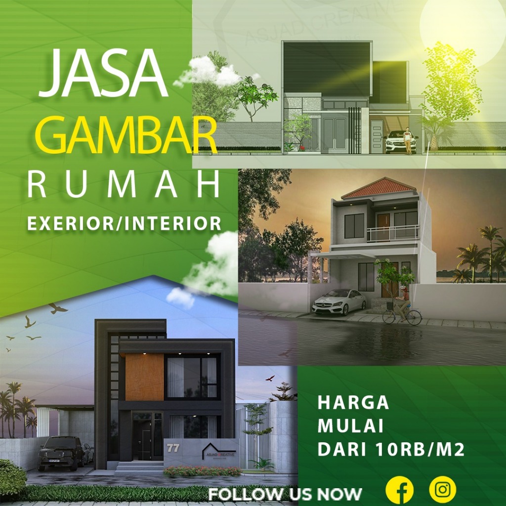 Jual Jasa Arsitek, Interior, Gambar Kerja, RAB (Desain Rumah Unit ...