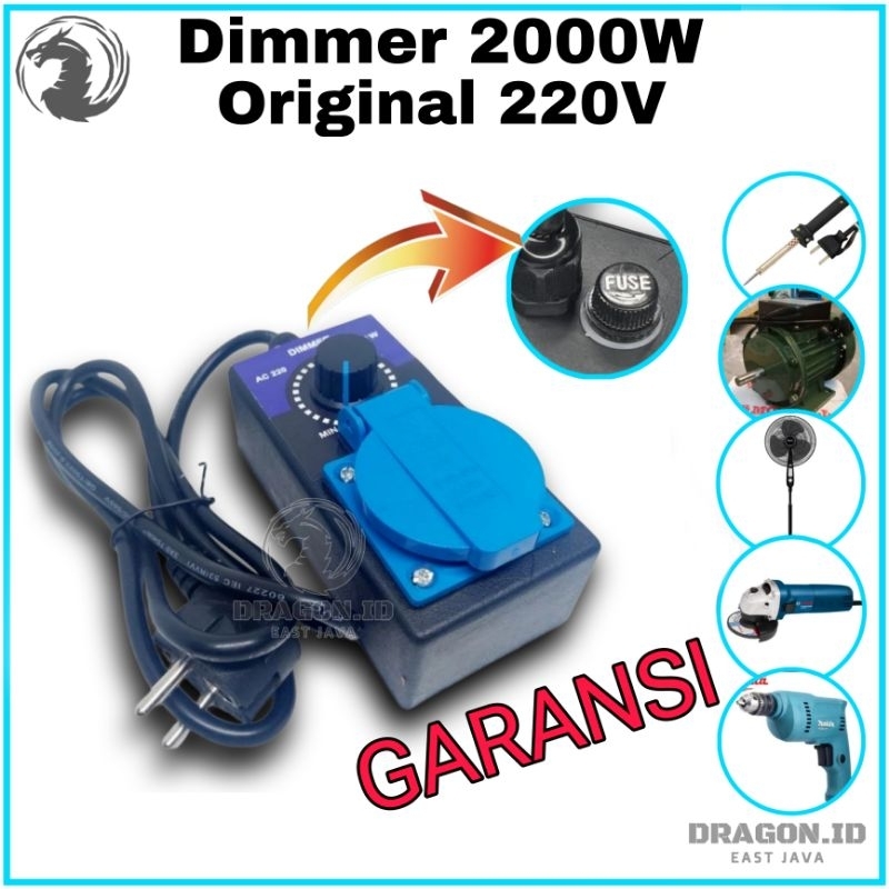 Jual Pengatur kecepatan putaran Gerinda New Original Dimmer 2000 watt ...