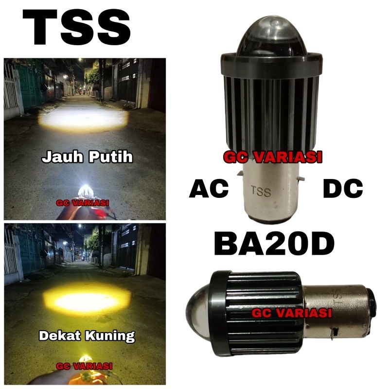 Jual Lampu Utama Depan Motor Suzuki Thunder Vespa BA20D Laser Putih ...