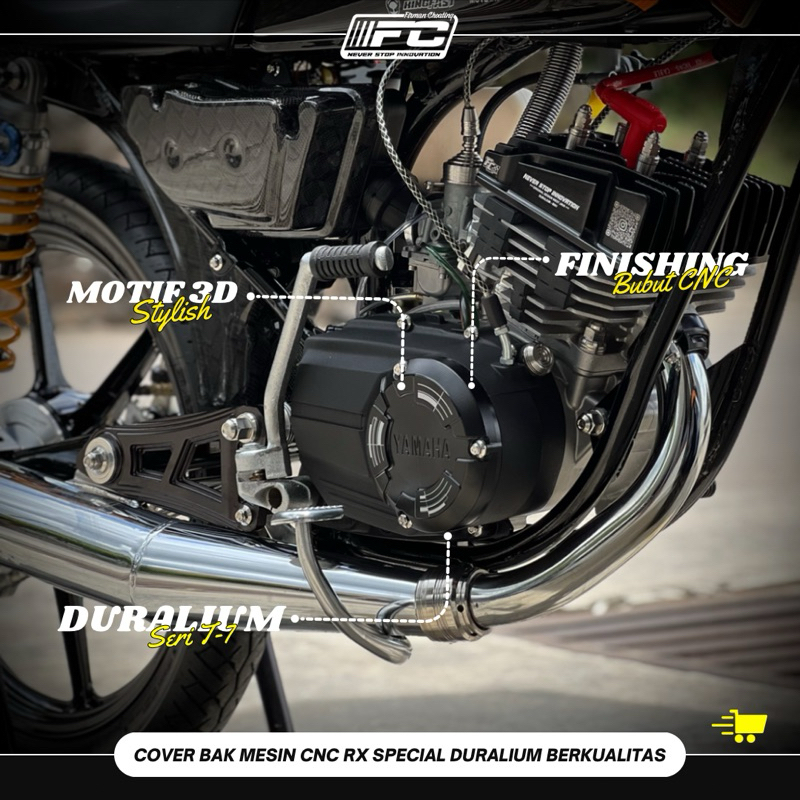 Jual COVER BAK MESIN RX SPECIAL DURALIUM CUSTOM CNC FC PRO (Sepasang ...