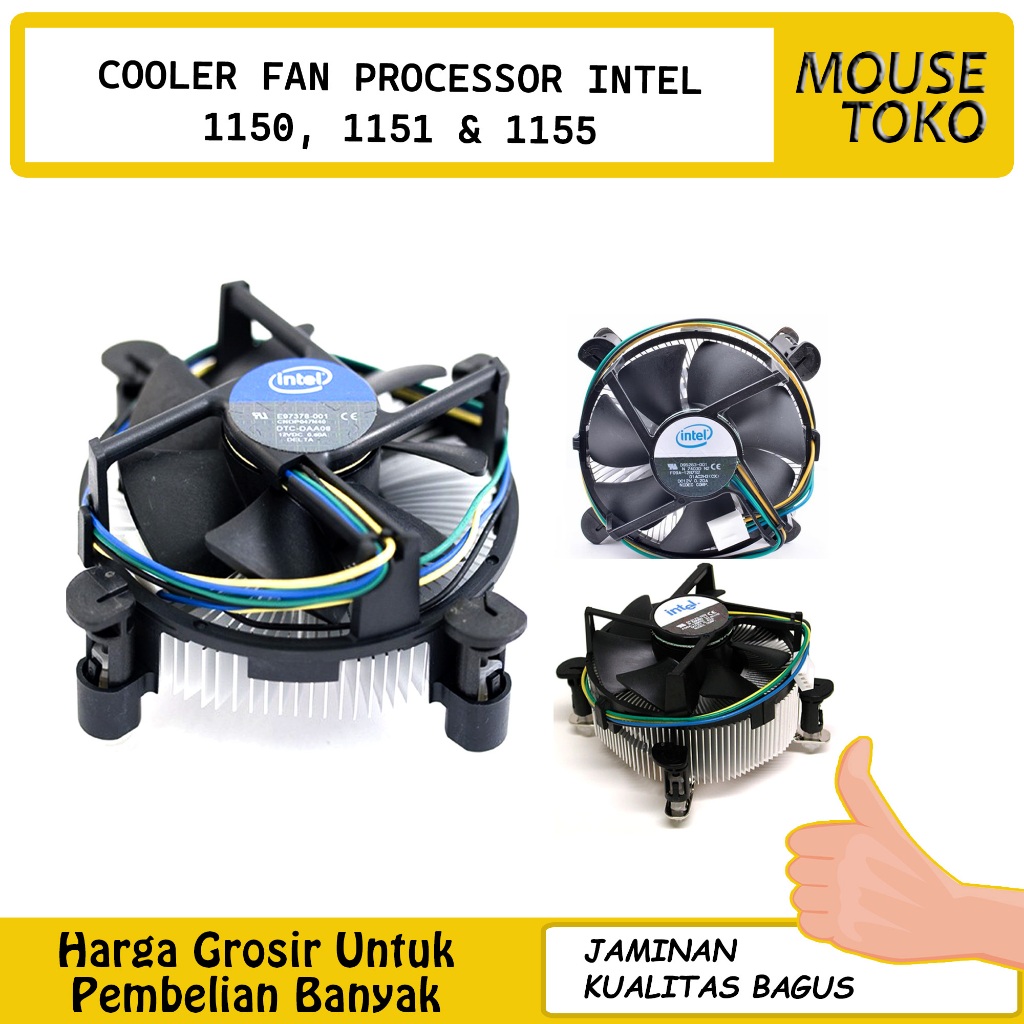Jual [MOUSE_TOKO] Cpu Fan Prosesor Proc Intel 1150/1151/1155 | Shopee ...