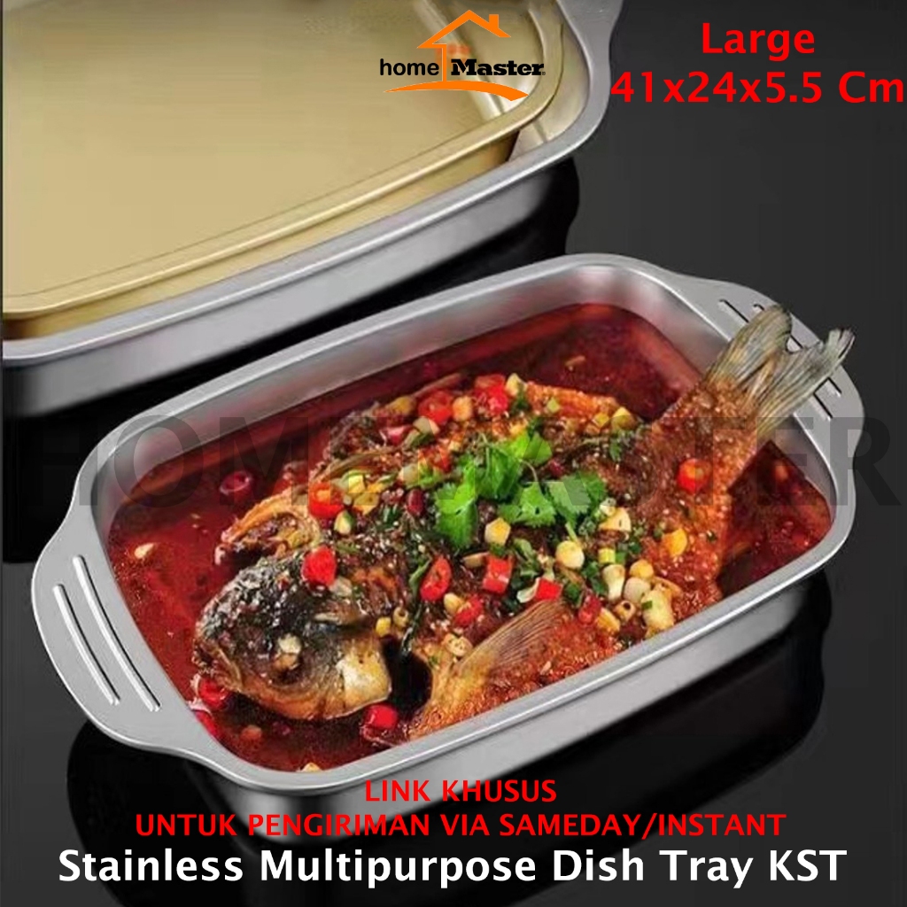Jual GO HomeMaster Korean/Chinese Fish/Ikan/Dish/Sayur/Lauk Stainless ...