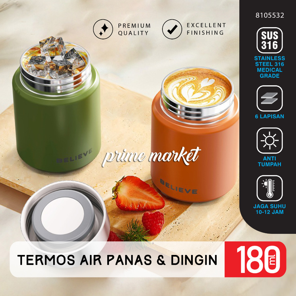 Jual Termos Kopi Mini 180ml Stainless Steel SUS 316 Termos Air Panas ...