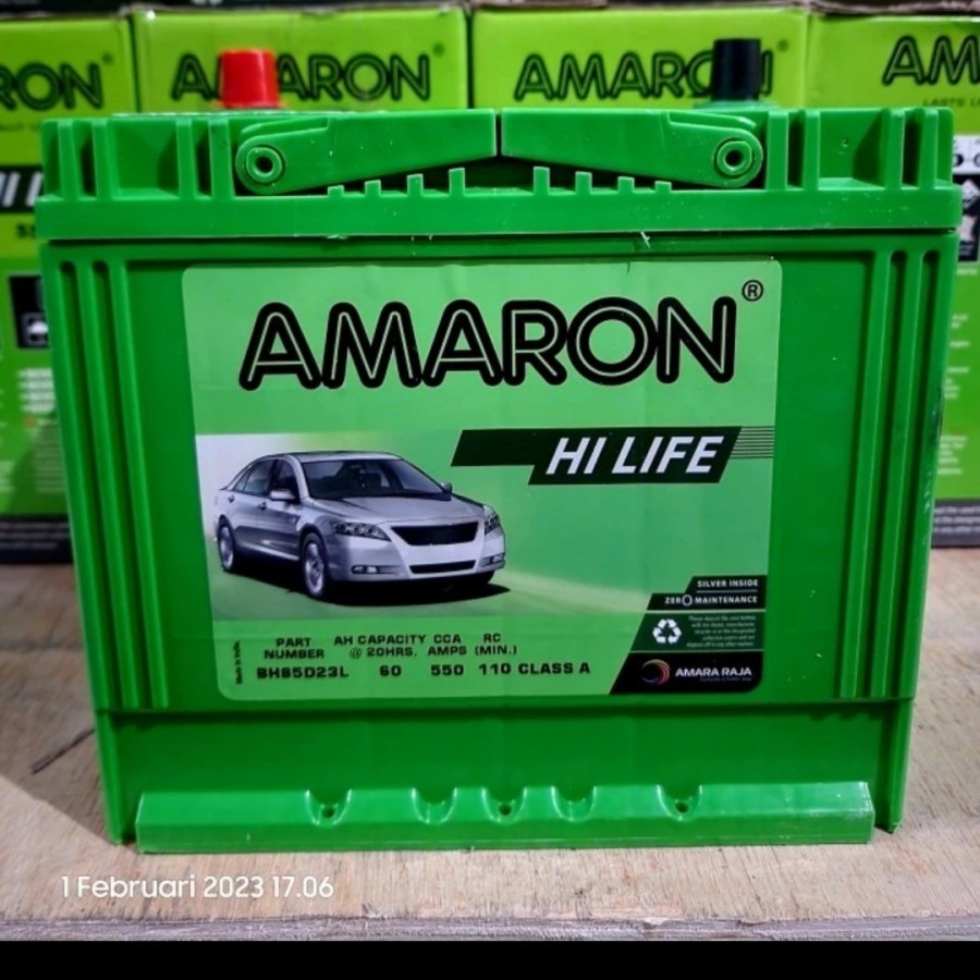 Jual Aki / Accu Mobil Kering AMARON 85d23l HI LIFE 550CCA 60AH | Shopee Indonesia