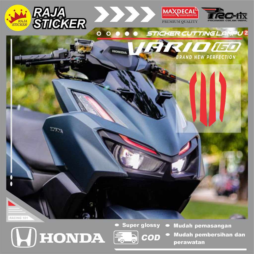 Jual Stiker Alis Vario 160 NEW / Stiker Alis Vario New 160 / Stiker ...