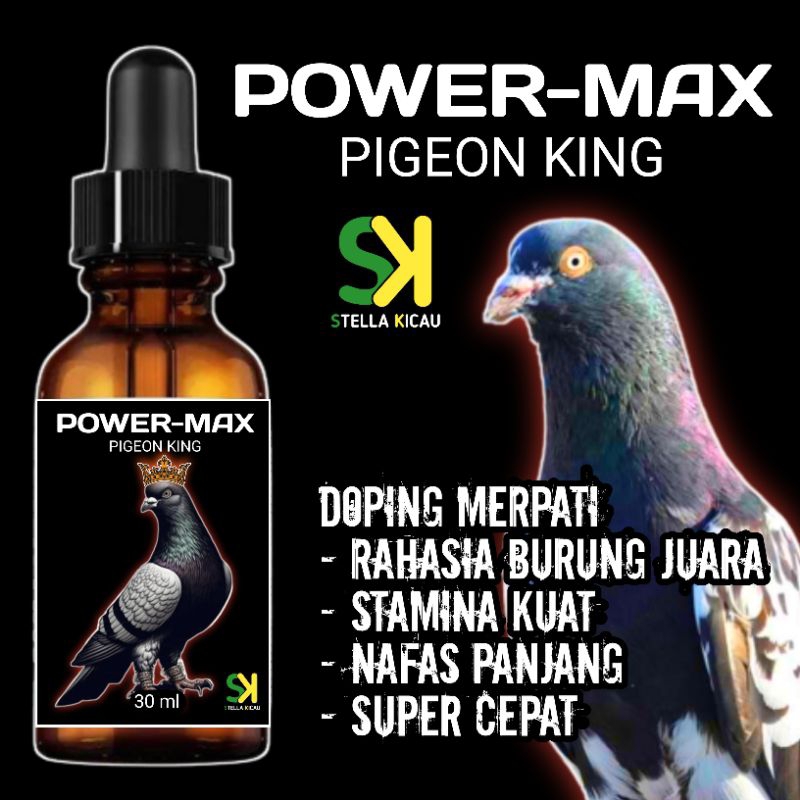 Jual POWER-MAX pigeon king doping khusus burung merpati balap anti loyo ...