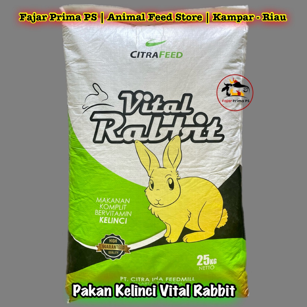 Jual Vital Rabbit Pakan Kelinci 1 sak 25 kg | Shopee Indonesia