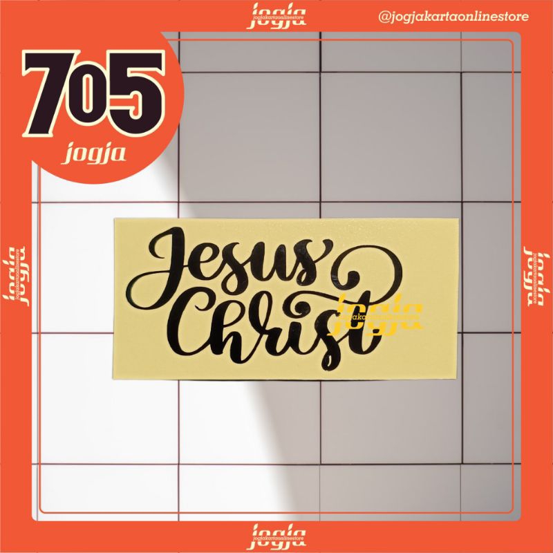 Jual Stiker Jesus Christ Cutting Sticker Yesus Kristus | Shopee Indonesia