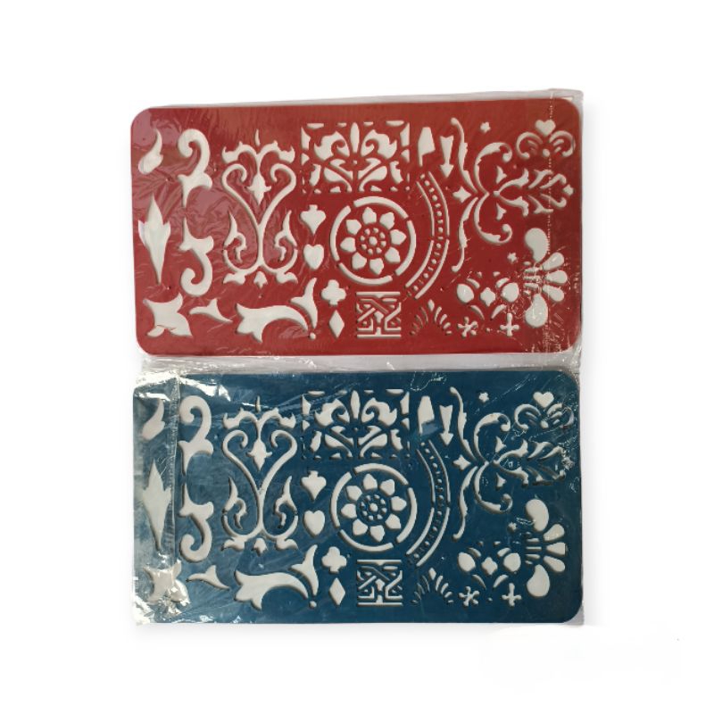 Jual Garisan set batik bunga / garisan motif batik / garisan batik ...