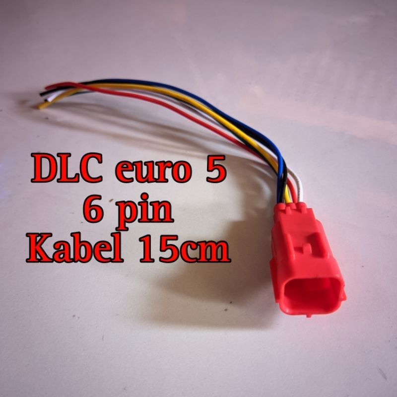 Jual soket DLC euro 5 6-pin dengan kabel socket | Shopee Indonesia
