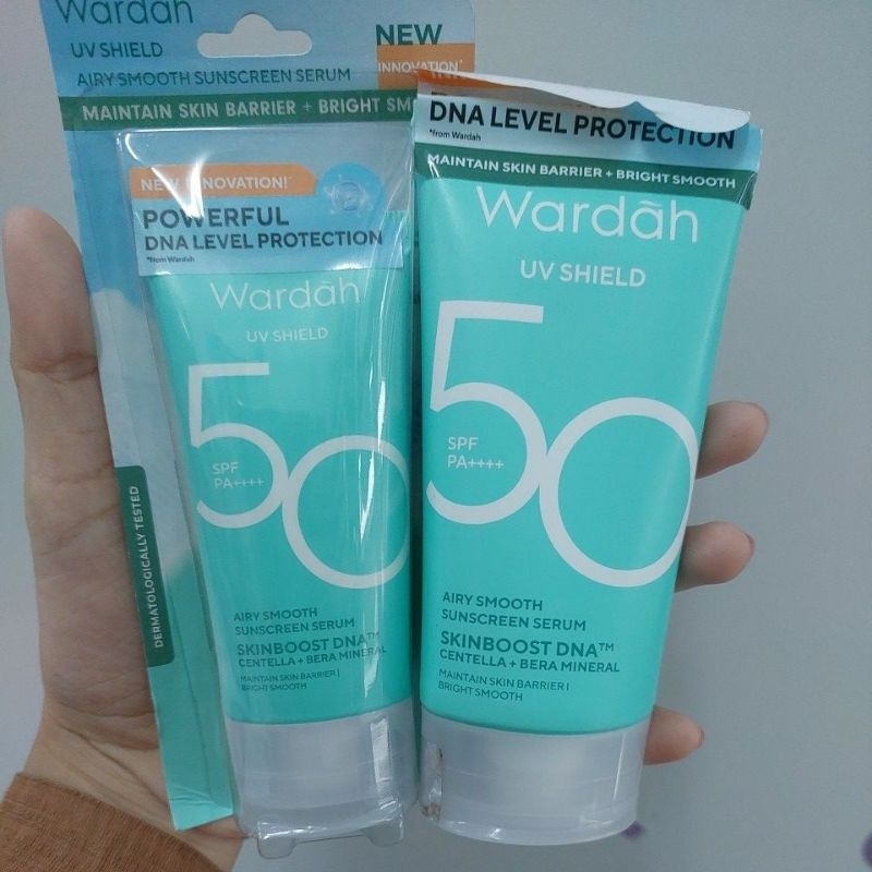 Jual Wardah UV Shield Airy Smooth Sunscreen Serum SPF 50 PA++++ 25ml ...
