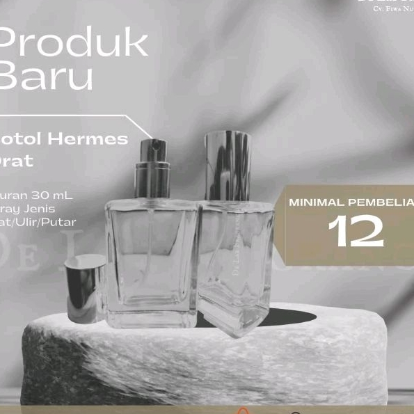 Jual botol parfum herm*s drat/botol parfum 35ml herms kotak/botol parfum kotak putar/botol ...