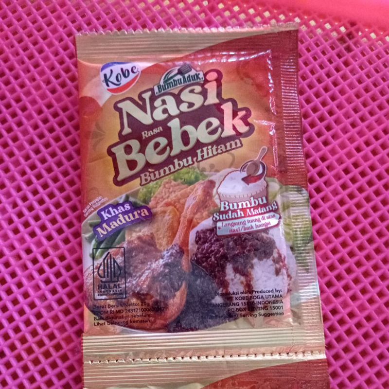 Jual KOBE BUMBU ADUK NASI BEBEK BUMBU HITAM KHAS MADURA sachet 1's ...
