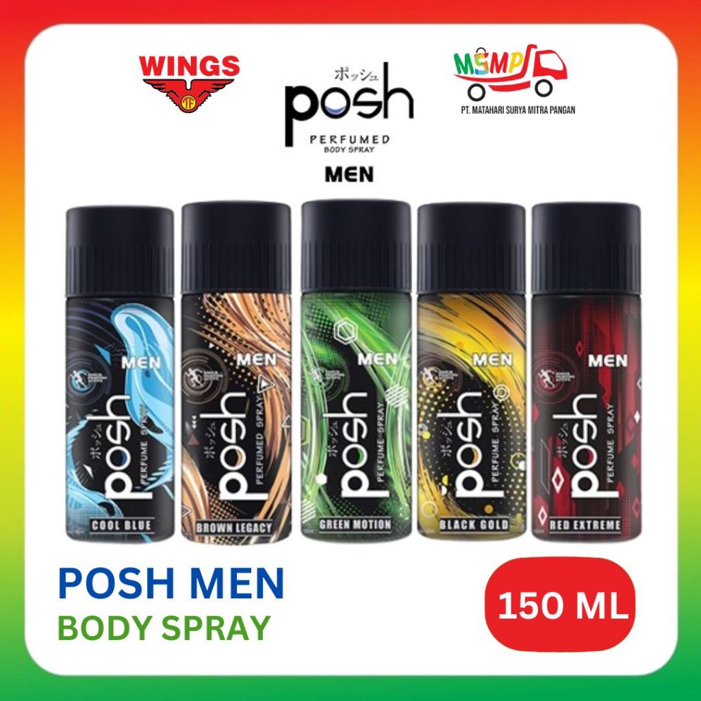 Jual Posh Men Body Spray 150 ml | Shopee Indonesia