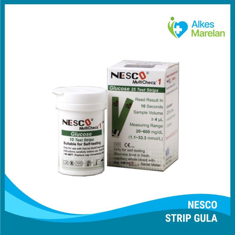 Jual NESCO - Strip Glucose Nesco / Strip Gula Darah Nesco | Shopee Indonesia