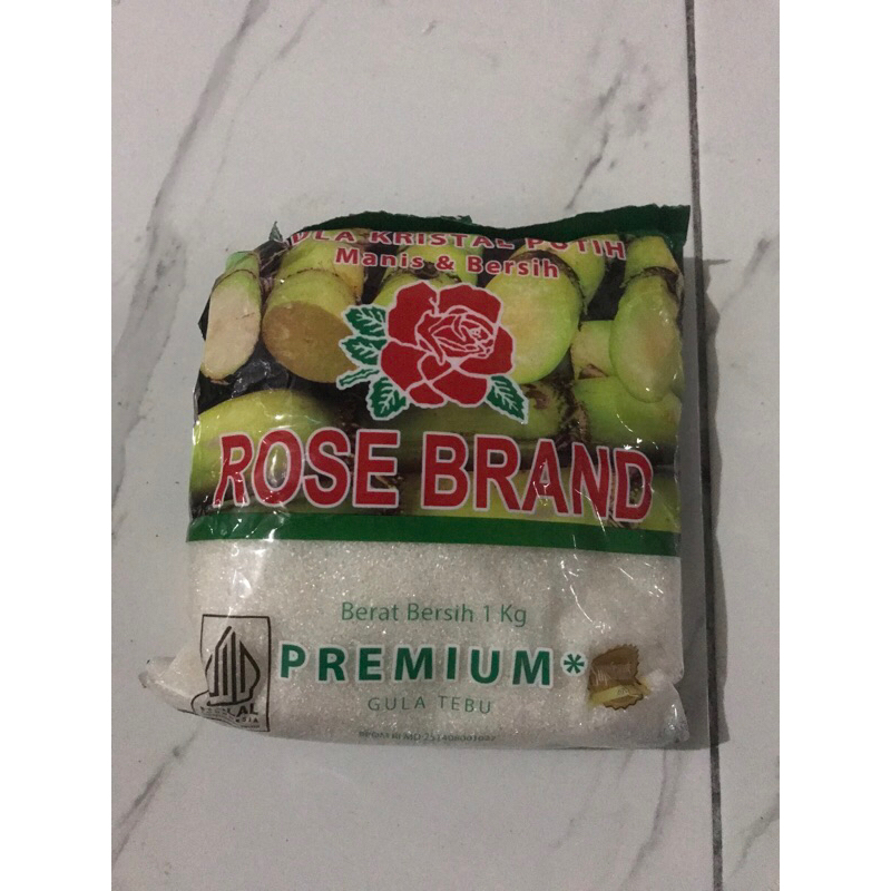 Jual gula pasir rose brand kemasan 1kg | Shopee Indonesia