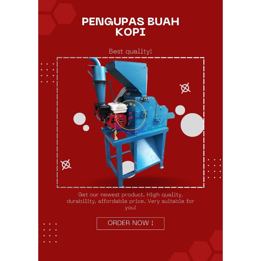 Jual Mesin Pulper Kopi 300kg/Proses - Mesin Pengupas Kopi - Peeler Kopi ...
