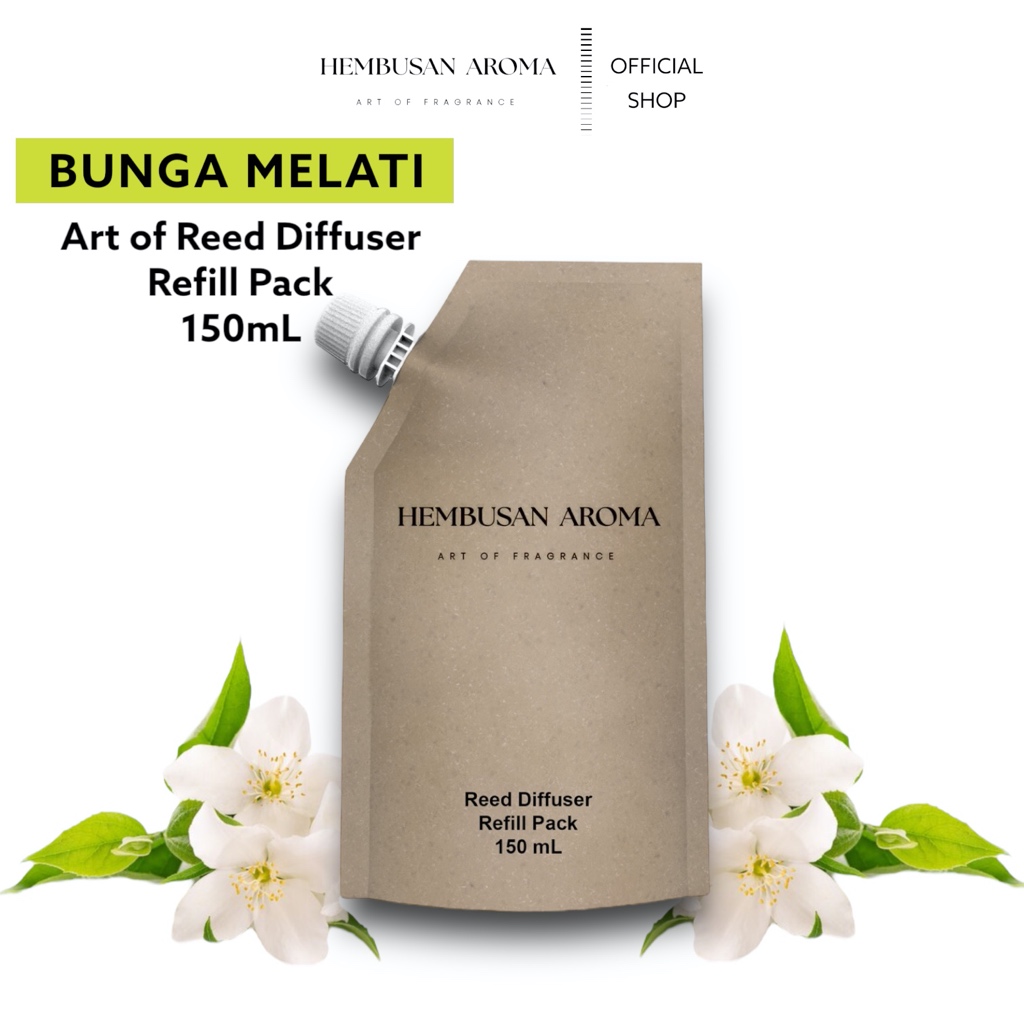 Jual Hembusan Aroma Reed Diffuser Bunga Melati Jasmine Refill Pengharum ...