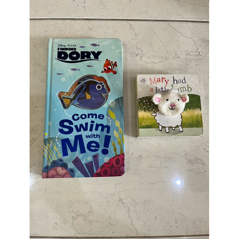Jual 3D Story telling book Dory Finding Nemo dan Lamb buku anak cerita ...