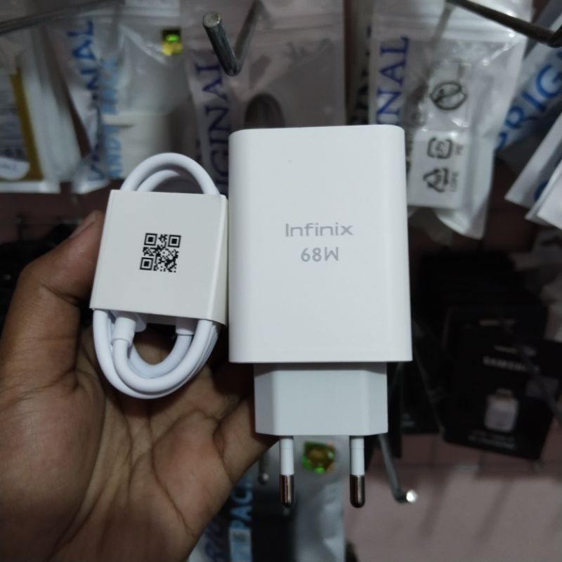 Jual CHARGER CASAN INFINIX 68 WATT USB TYPE C SUPER FAST CHARGING ORI DISTRIBUTOR | Shopee Indonesia
