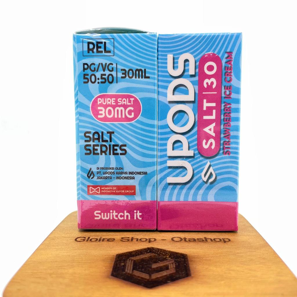 Jual [SALT 30MG] - Upods STRAWBERRY ICE CREAM 30ML 30MG Liquid Pods ...