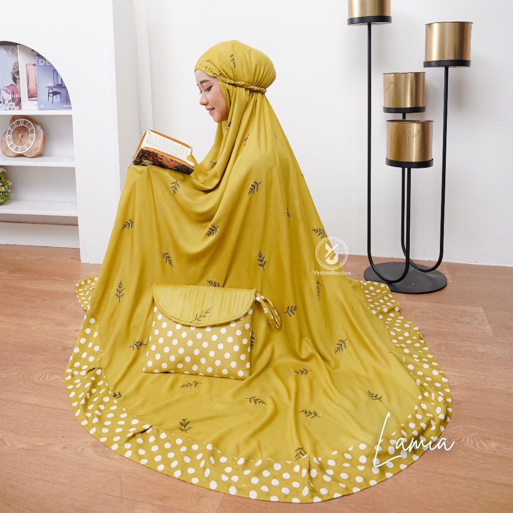 Jual YashCollection Mukena Dewasa Bali Mukena Cemara LAMIA Jumbo ...