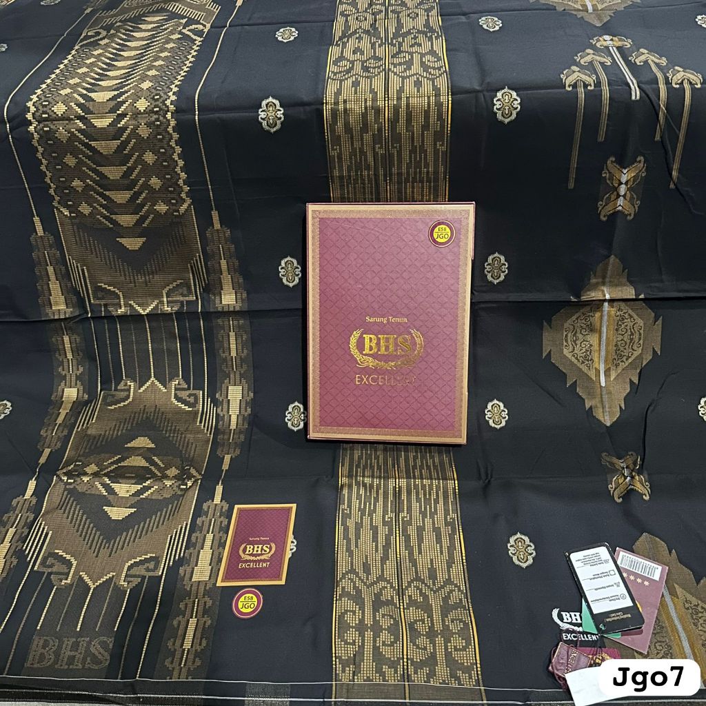 Jual Sarung BHS Excellent JACQUARD Gold Motif E58 JGO Original Full ...