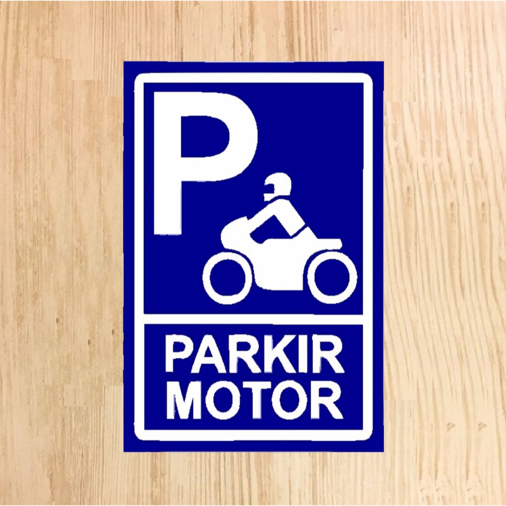 Jual Stiker Area Parkir Motor | Stiker Area Parkir Motor Ukuran A3 Plus ...